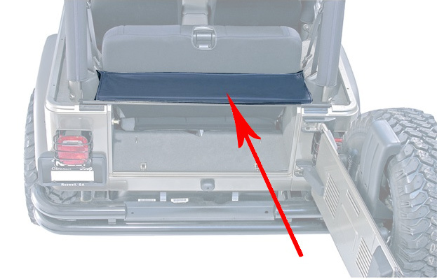 Rugged Ridge Replacement Tailgate Bar with Tonneau Cover