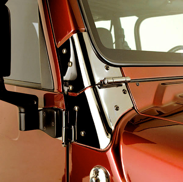Rugged Ridge Windshield Hinges - AutoAccessoriesGarage.com