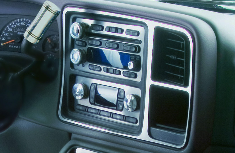 AMI Aluminum Dash Overlay, AMI Dashboard Overlay Accents