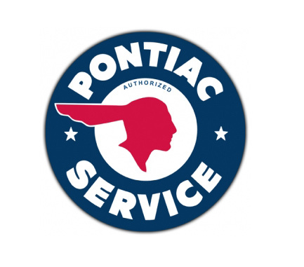 Pontiac Sign, Pontiac Service Vintage Garage Sign by SignPast
