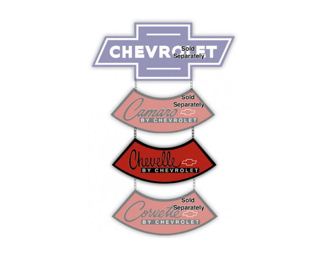 Vintage Chevelle Sign, Chevelle Garage Sign, Metal Sign