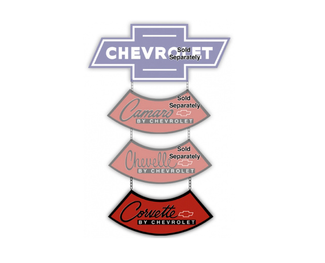 Metal Corvette Sign, Vintage Corvette Sign, Antique Garage Sign