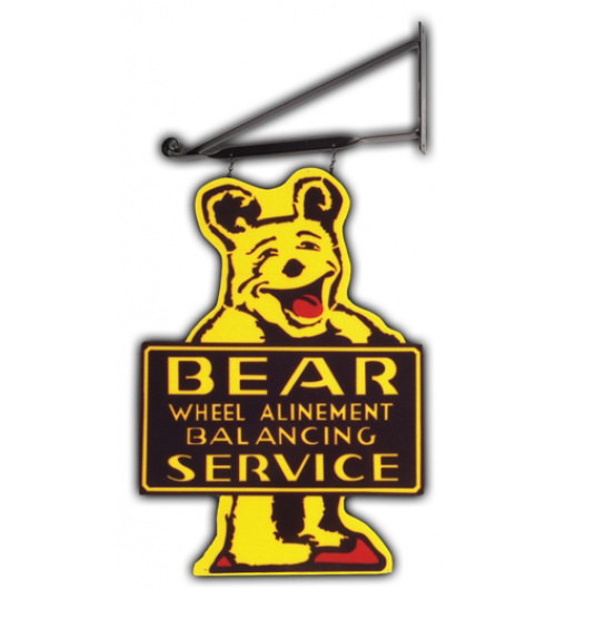 Bear Service Vintage Sign by SignPast - Free Shipping