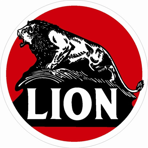 Lion Gas Vintage Garage Sign, Vintage Garage Signs