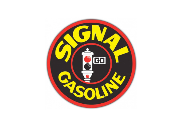 Signal Gas Steel Sign, Vintage Garage Signs by SignPast