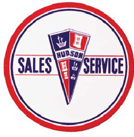 Hudson Vintage Sign, Hudson Sales & Service Vintage Garage Sign