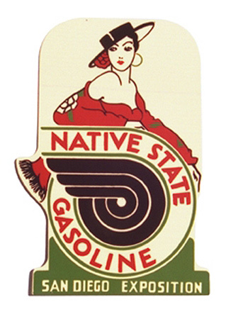 Native State Gasoline Vintage Sign by SignPast - Free Shipping
