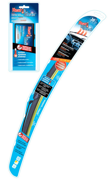 Heat & Clean Heated Wiper Blades - Winter Windshield Blade Ships Free