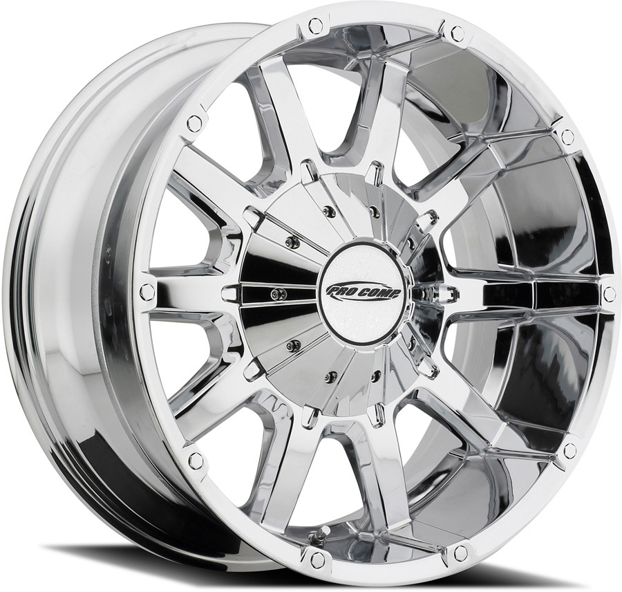 Pro Comp 10 Gauge 6050 Chrome Wheels - Pro Comp 6050 Chrome Rims