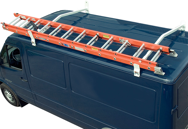 Cross Tread Lockable Angled Van Rack - Free Shipping