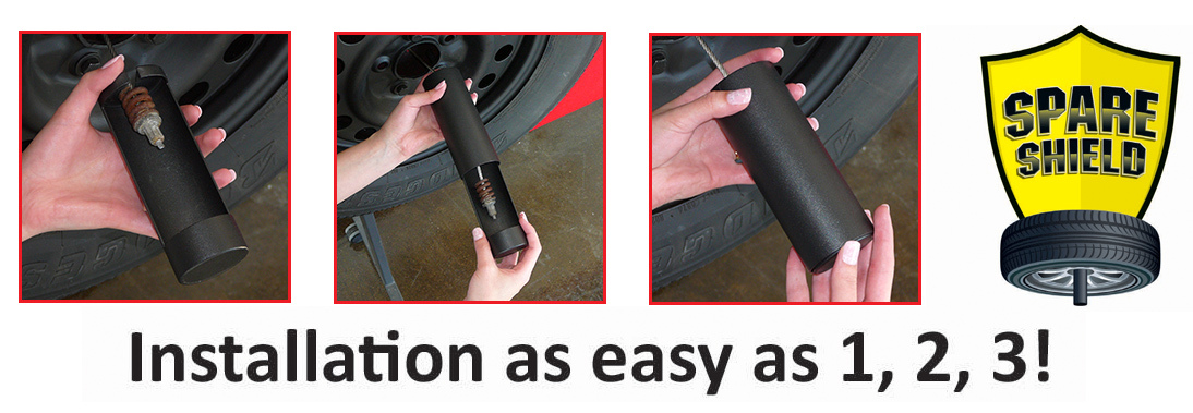 Pop & Lock Spare Shield Tire Lock - Spare Tire Protector Ships Free