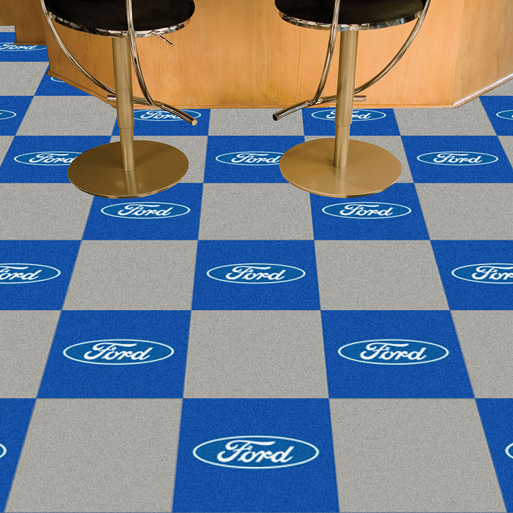 Fanmats Ford Carpet Floor Tiles - Ships Free and Price Match Guarantee