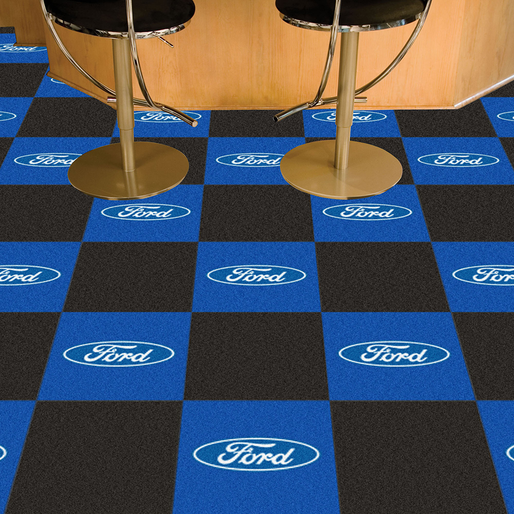 Fanmats Ford Carpet Floor Tiles - Ships Free and Price Match Guarantee