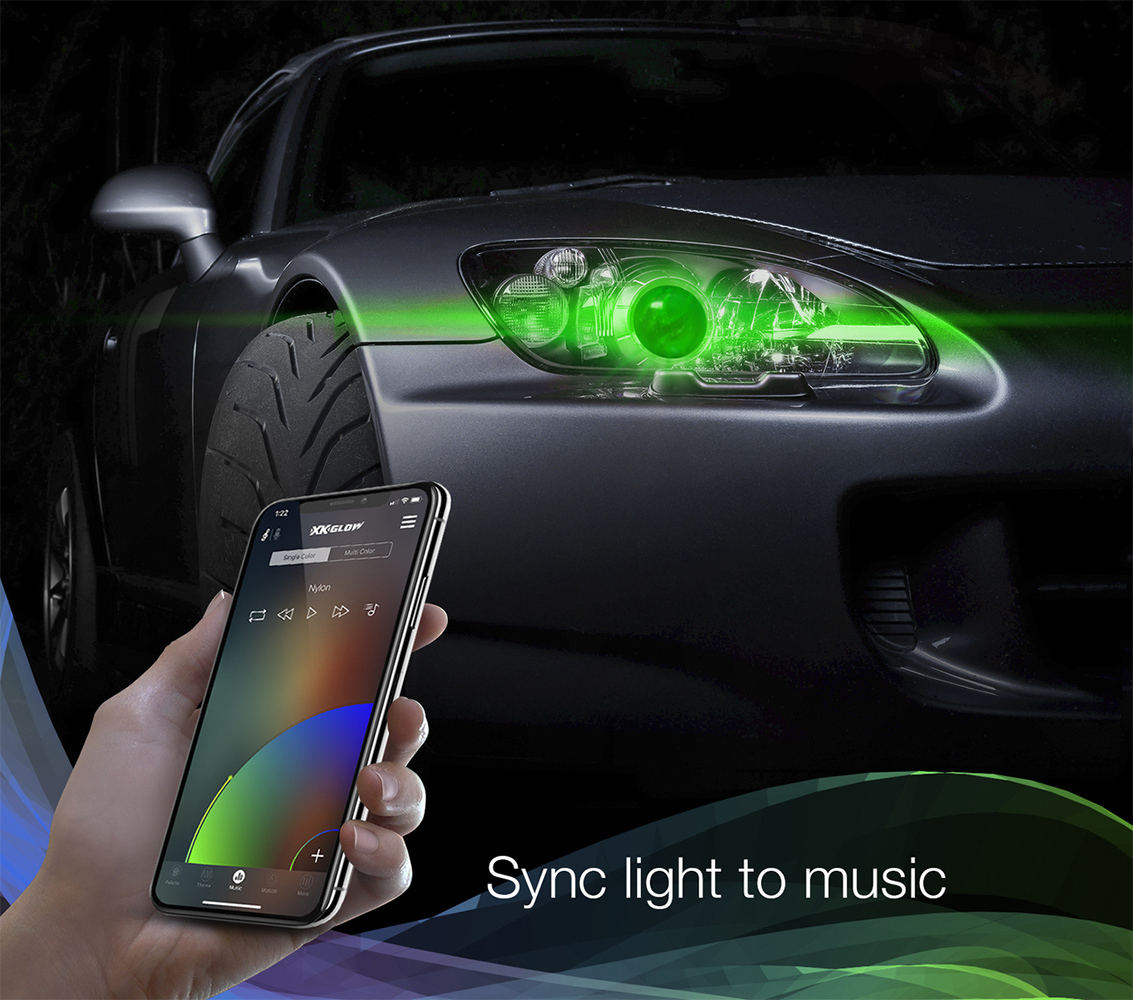 XK Glow 2-in-1 LED Headlight + Multi-Color Devil Eye - RELIABLE SHIPPING