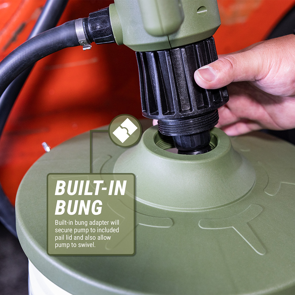 Tera Pump Lithium Battery Powered Pail Pump with Digital Meter- Read ...