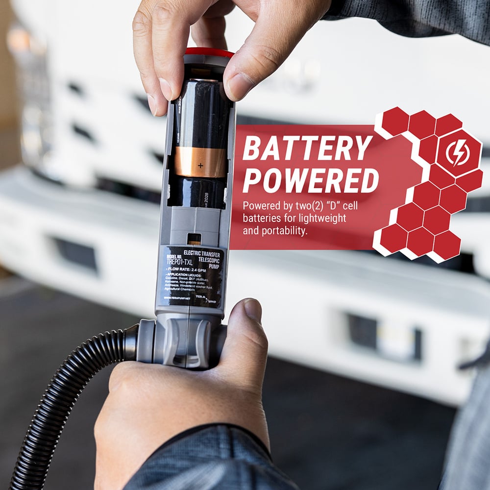 Tera Pump Telescopic Battery Powered Fuel Transfer Pump with Hose- Read ...