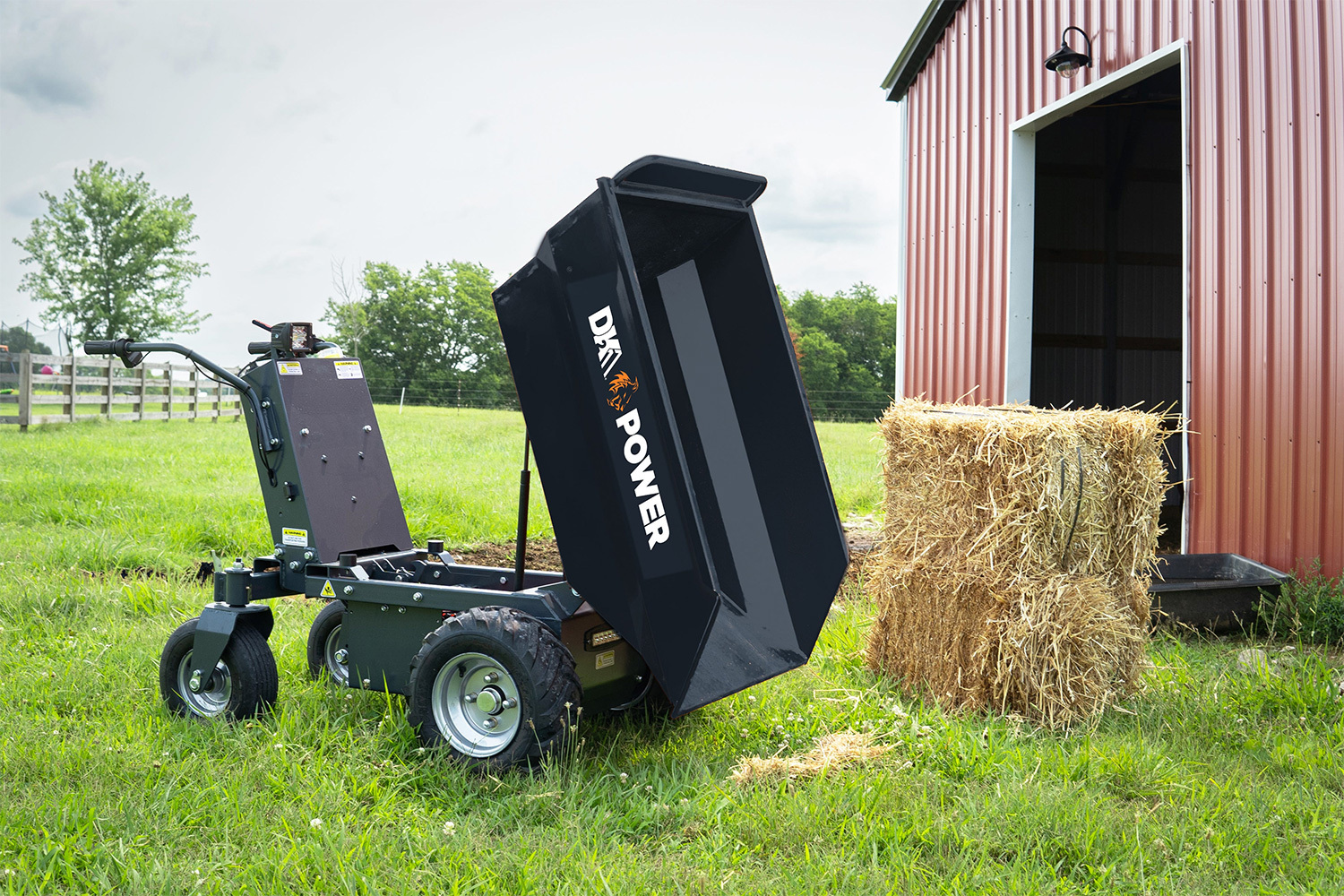 DK2 1100 lbs Electric Self-Driving Power Dump Carts