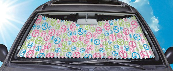 Dash Designs Graphic Sun Shade - Retractable Sun Shield