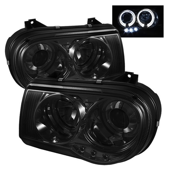 Projector Headlights with LED Halo - Spyder 5009159
