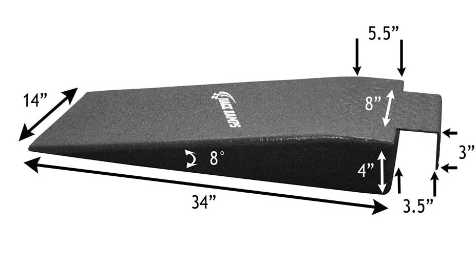 Hooked Garage Rack Ramps - Race Ramps RR-RACK-HN14-4