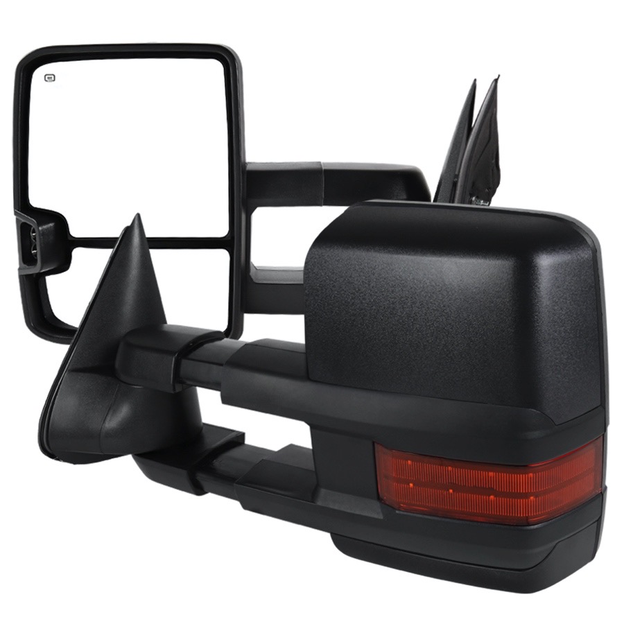Driver & Passenger Side Towing Mirrors - Spec-D RMX-SIV99G3LEDHP-FS