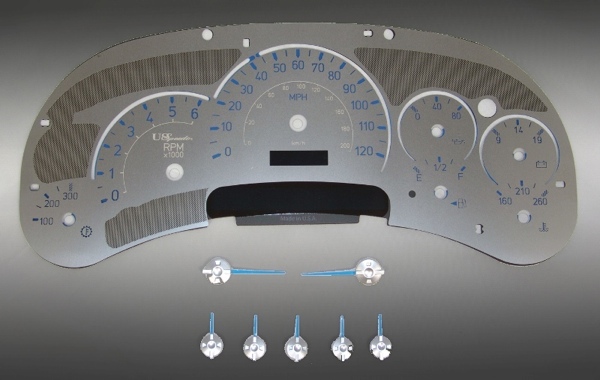 Stainless Steel Gauge Face Kit - US Speedo SSH201B