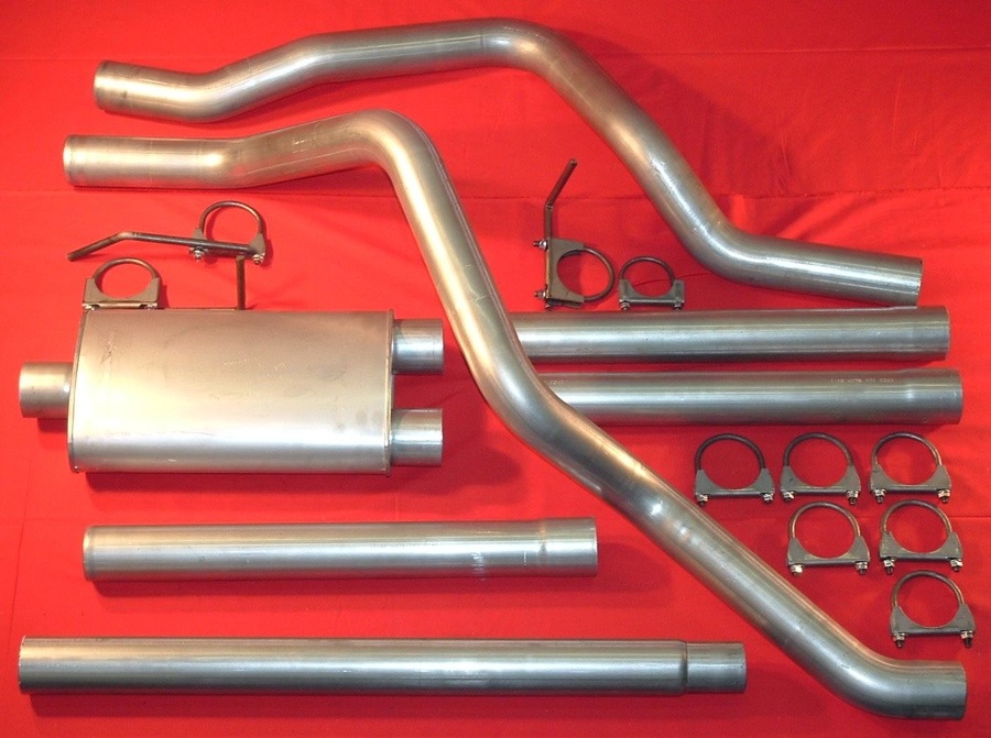 2004-2008 Ford F150 3 In. Cat-Back Dual Exhaust System - Heartthrob 1024560