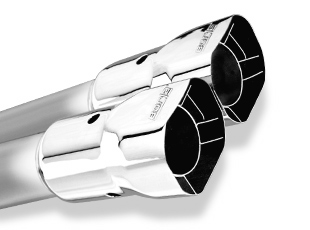 Dual Square Angle Cut Intercooled Exhaust Tip - Borla 20233