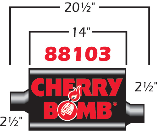 Vortex Muffler - Cherry Bomb 88103CB
