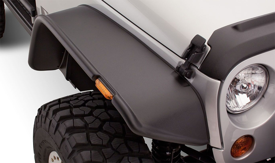 Front Flat Fender Flares - Bushwacker 10053-07