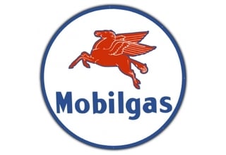 Mobil Gas Sign, Mobil Gas Vintage Sign by SignPast